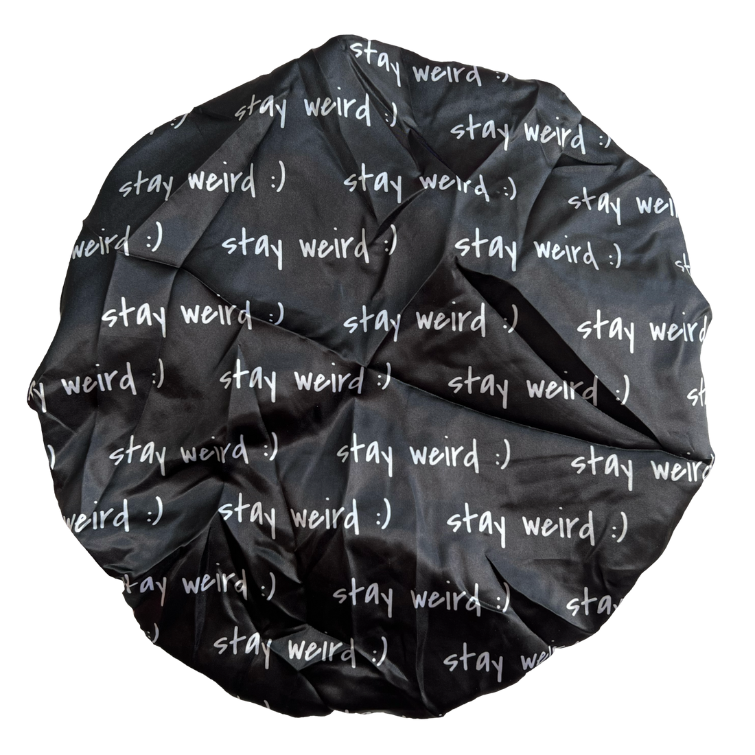 Black "Stay Weird" Bonnet – KCURRY LLC