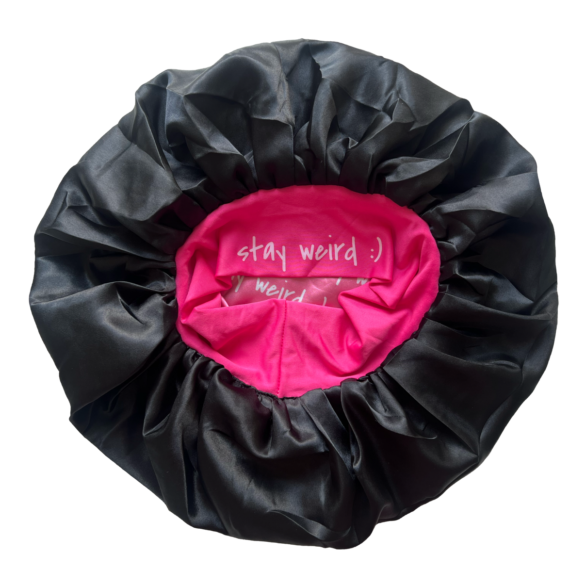 Pink "Stay Weird" Bonnet – KCURRY LLC