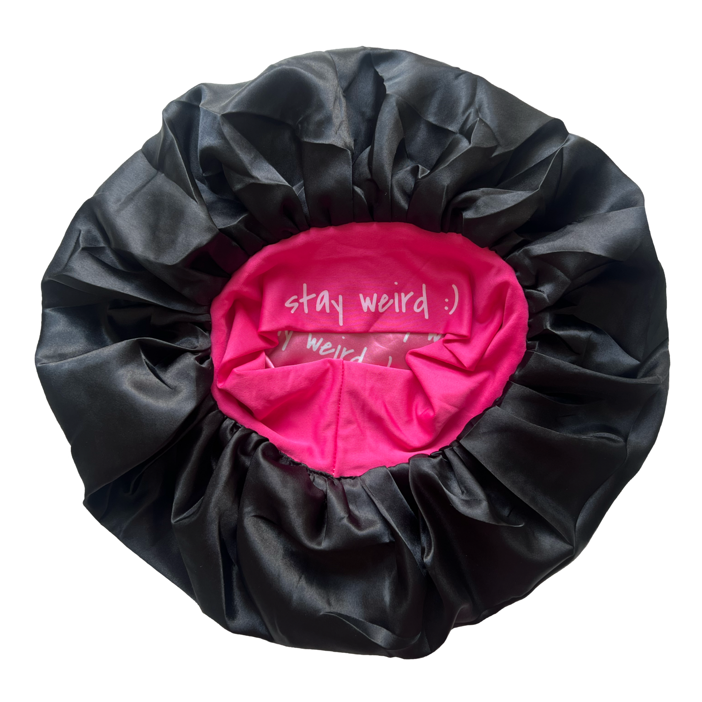 Pink "Stay Weird" Bonnet – KCURRY LLC